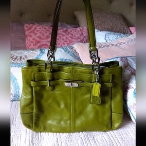 Coach | Bags | Chartreuse Multi Function Coach Jayden Carryall Double ...